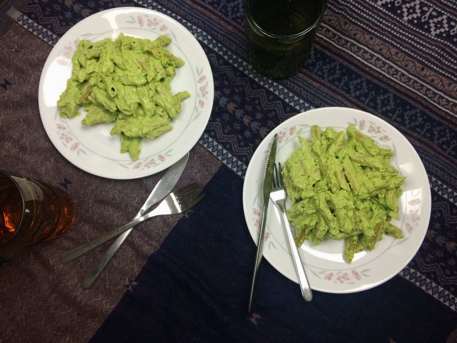Spinach-Avocado Green Pasta | Vegan Food Lover